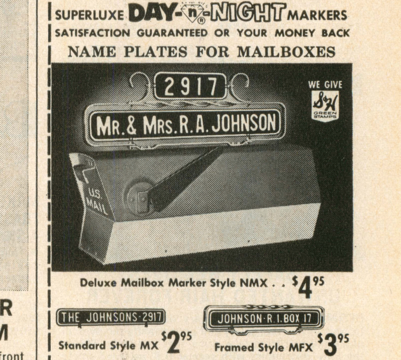 Mid-Century Modern Mailbox | late 60s magazine – mid-century modern mailbox